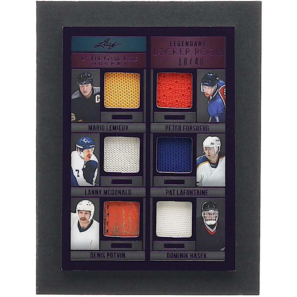 2023 Leaf ITG Used Legendary Locker Room Memorabilia Purple #LR8 Mario ...