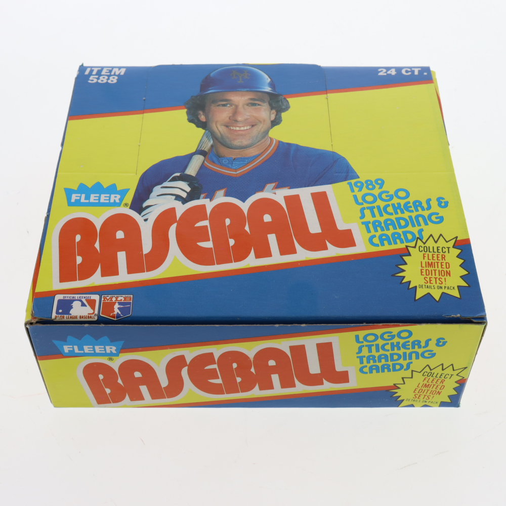 1989 Fleer Baseball Cello Box With (24) Packs | Pristine Auction
