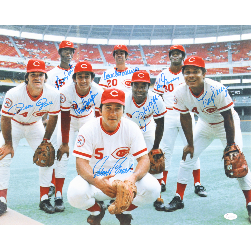 Reds "Big Red Machine" 1976 World Series 16x20 Photo Signed by (8) With ...