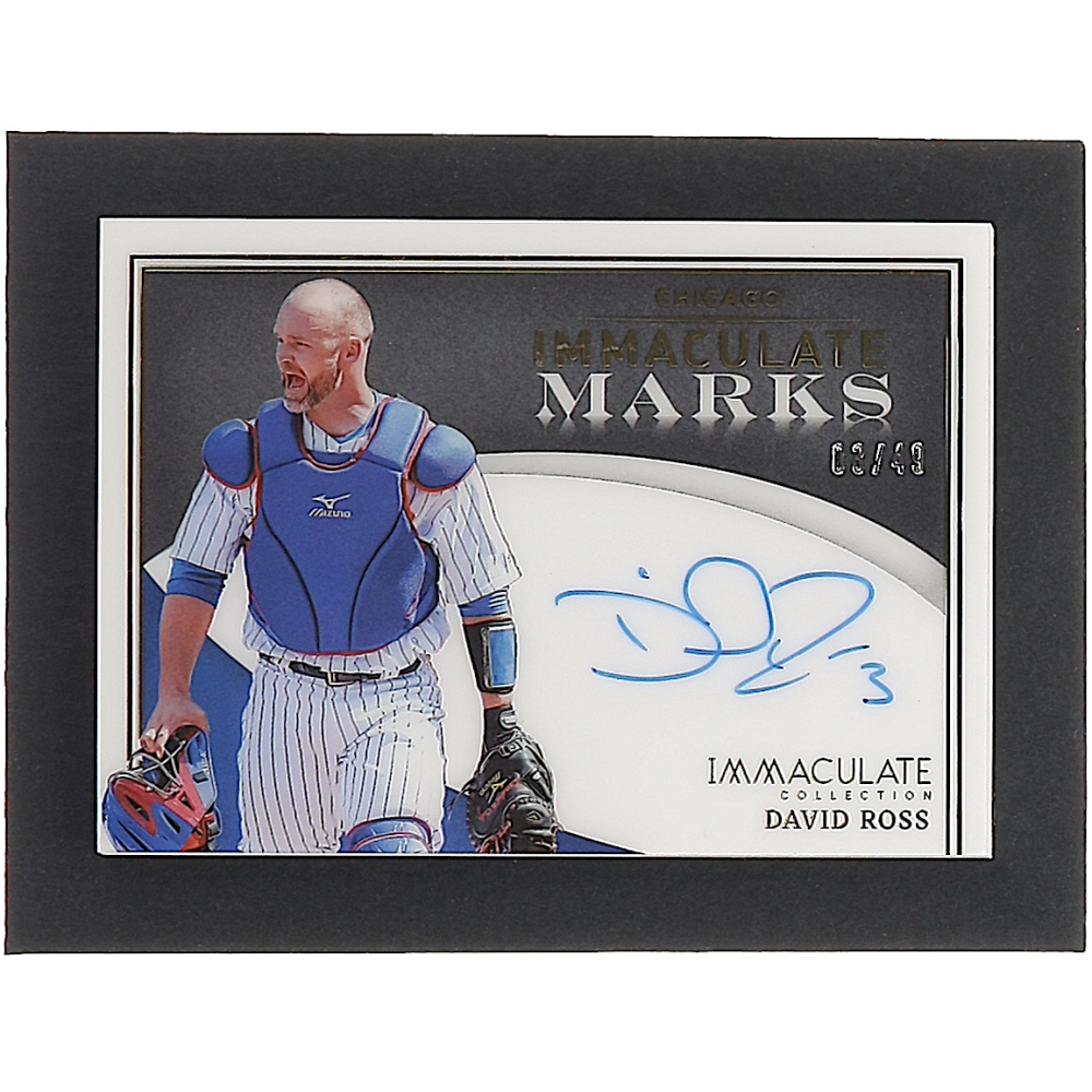 David Ross 2022 Immaculate Collection Immaculate Marks #12 #03/49 ...