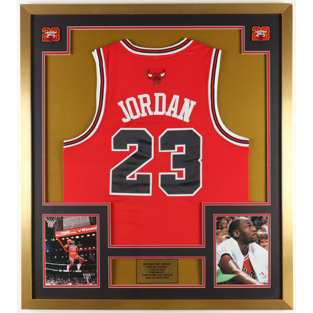 Michael Jordan Custom Framed Jersey Display | Pristine Auction