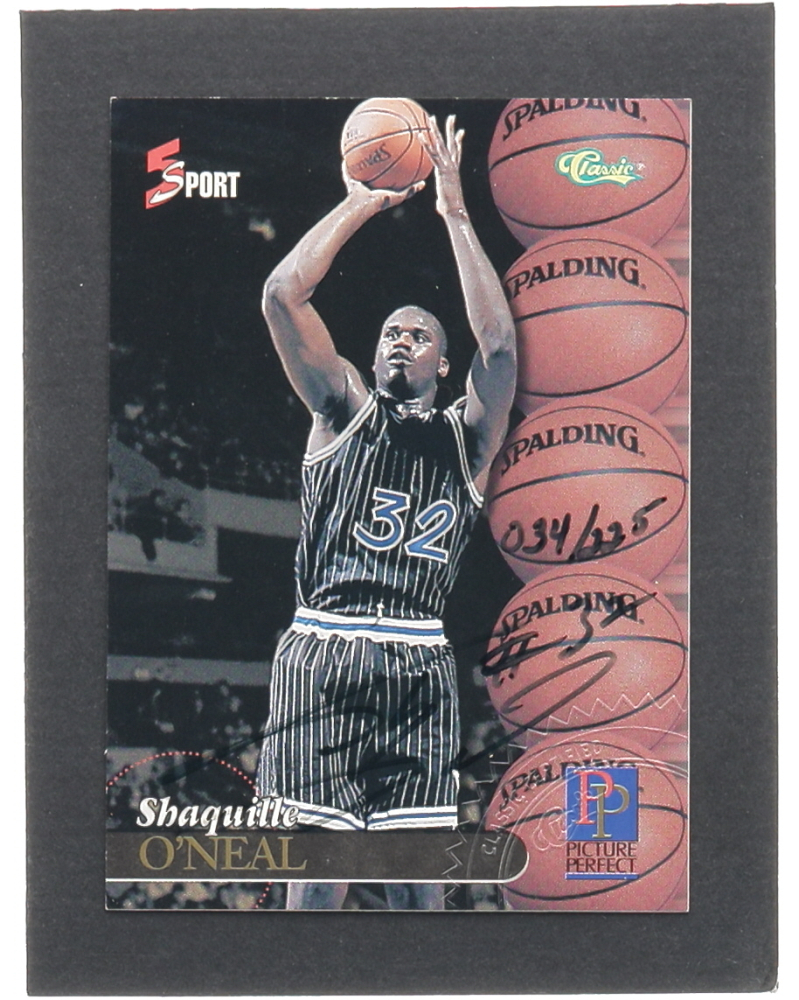 Shaquille O'Neal 1995 Classic Five Sport Autographs Numbered #199 #034/ ...