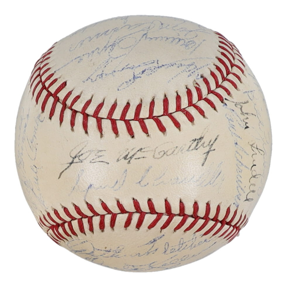 1943 World Champion Yankees Baseball Team-Signed by (28) with Joe ...
