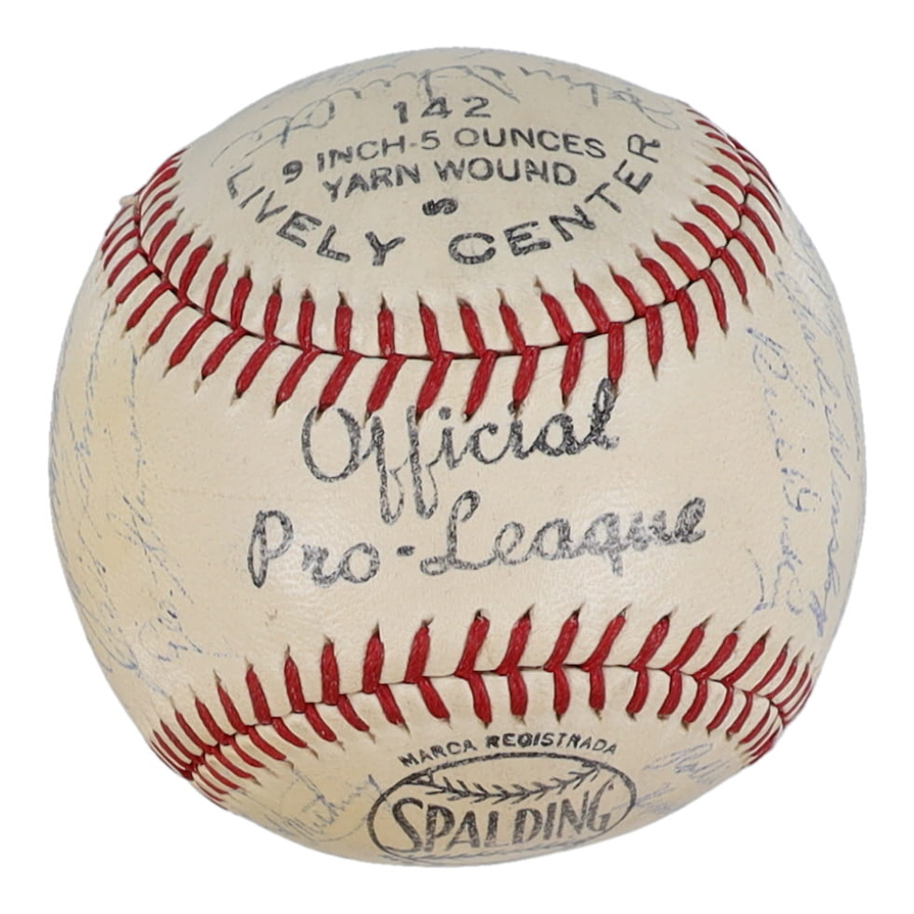 1943 World Champion Yankees Baseball Team-Signed by (28) with Joe ...