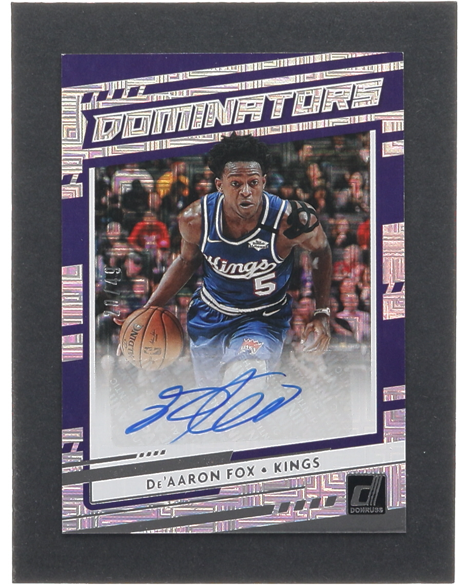 De'Aaron Fox 2020-21 Donruss Dominator Signatures #8 #20/49 | Pristine ...