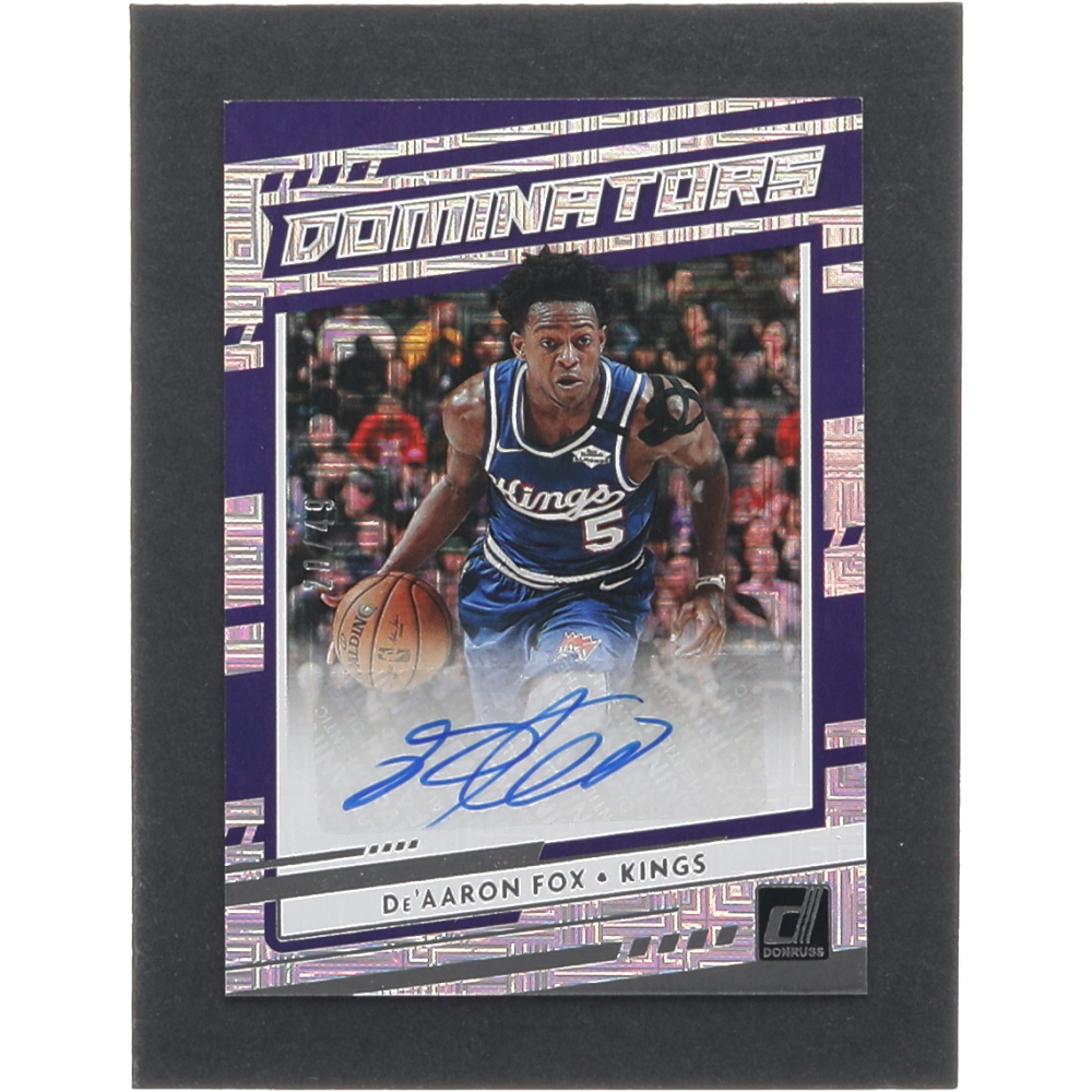 De'Aaron Fox 2020-21 Donruss Dominator Signatures #8 #20/49 | Pristine ...