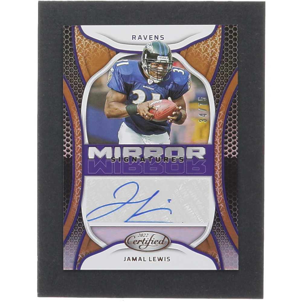 Jamal Lewis 2022 Certified Mirror Signatures Bronze #57 #34/75 ...