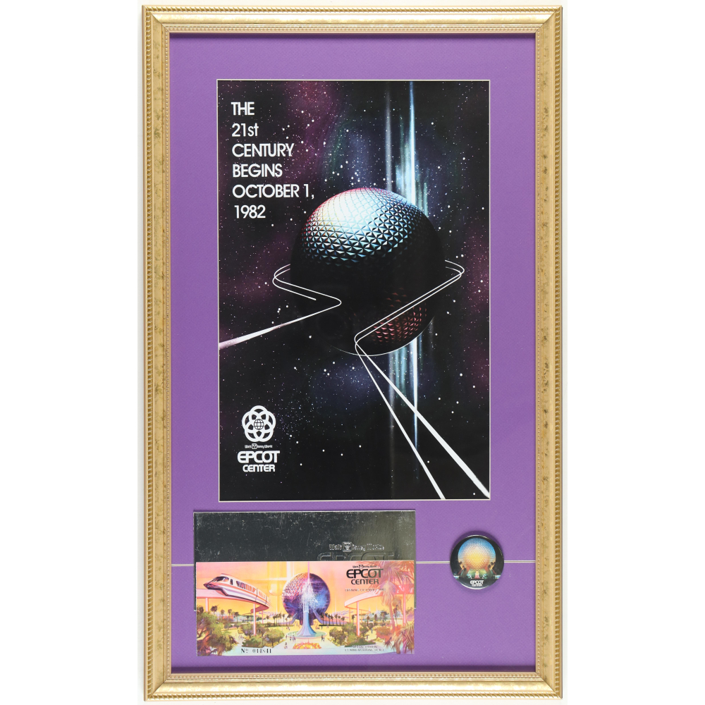 Walt Disney's Original EPCOT Center Custom Framed Print Display with ...