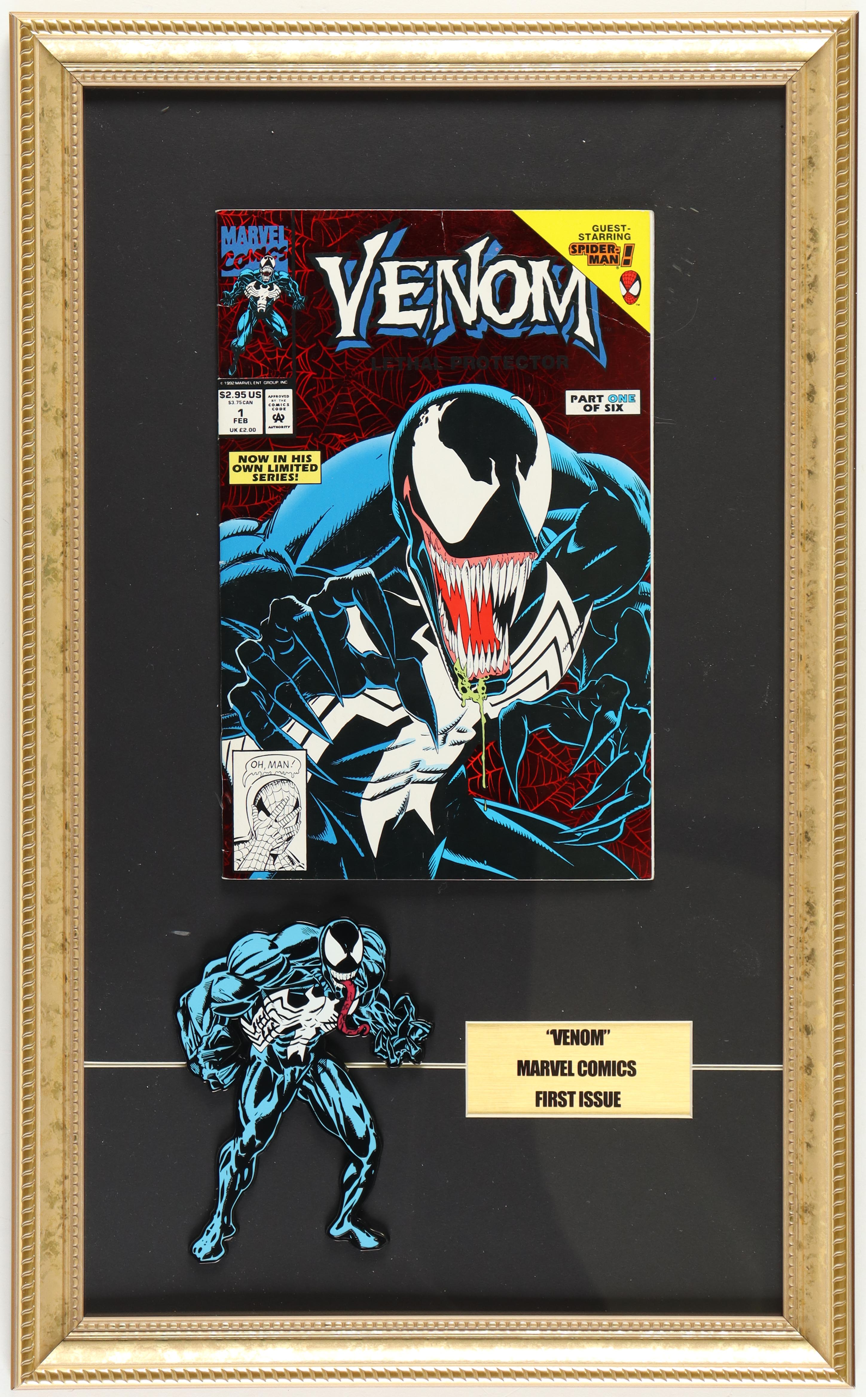 1993 "Venom: Lethal Protector" Issue #1 Marvel Custom Framed Comic Book ...