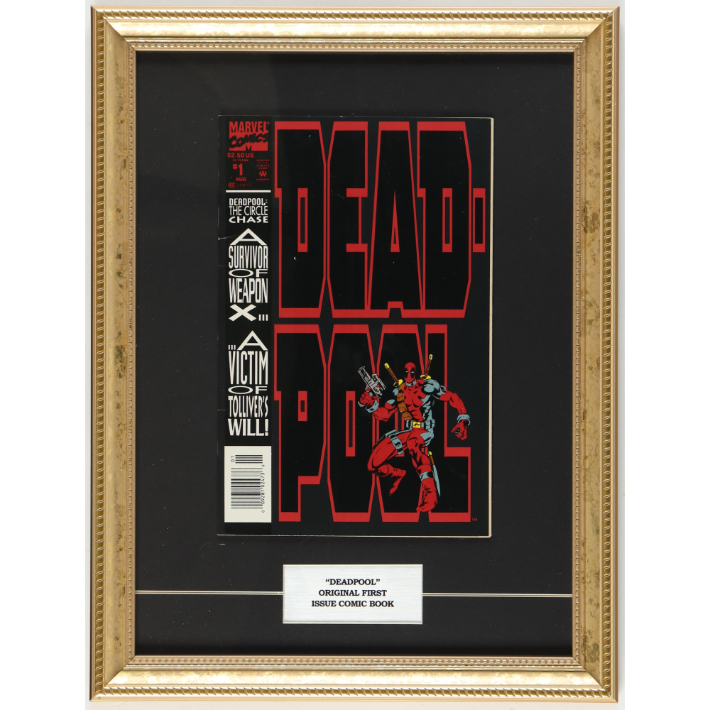 Vintage 1993 "Deadpool" Issue #1 Marvel Custom Framed First Issue Comic ...