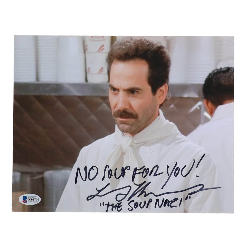 Larry Thomas Signed "Seinfeld" 8x10 Photo Inscribed "No Soup for You ...