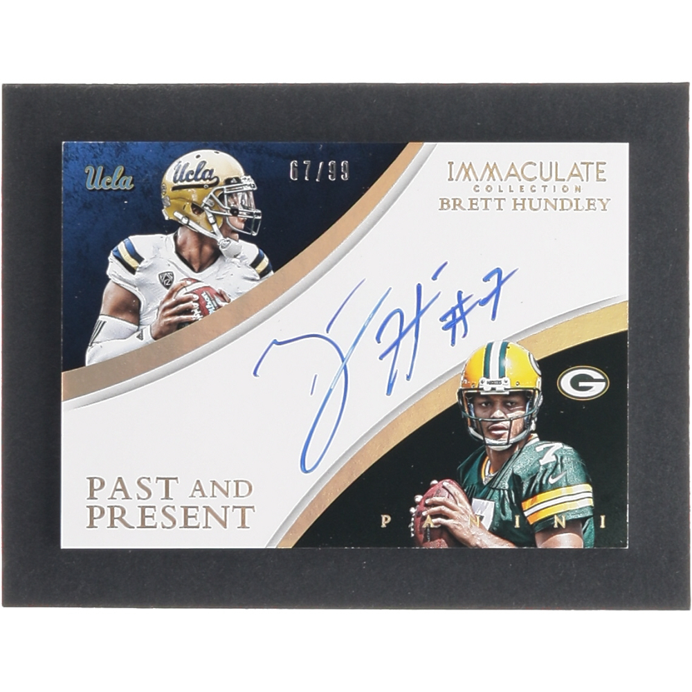 Brett Hundley 2015 Immaculate Collection Past and Present Signatures #9 ...