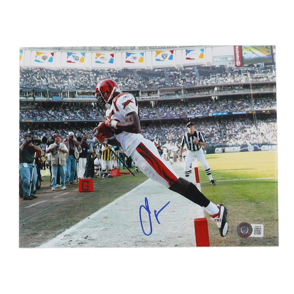 Chad Johnson Signed Bengals 8x10 Photo (Beckett) | Pristine Auction