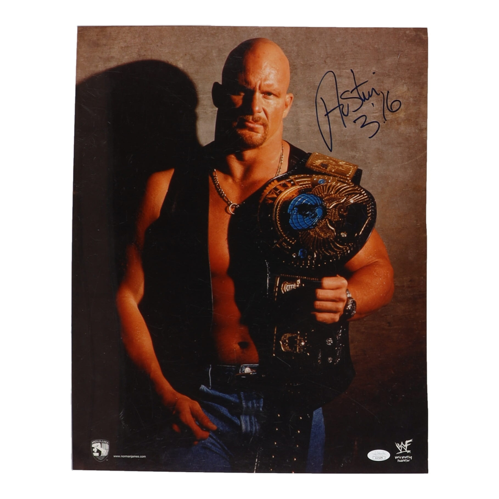 Stone Cold Steve Austin Signed WWE 16x20 Photo (JSA) | Pristine Auction