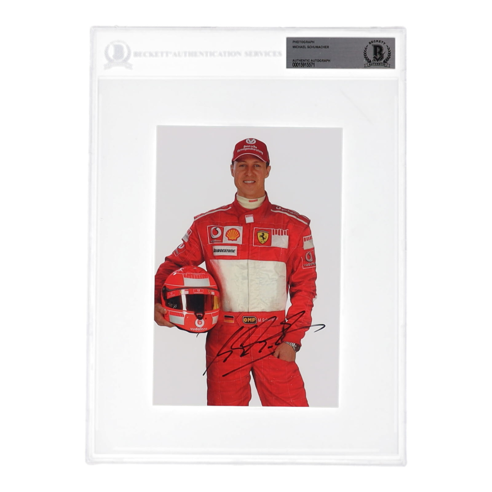 Michael Schumacher Signed F1 5x8 Photo (BAS) | Pristine Auction