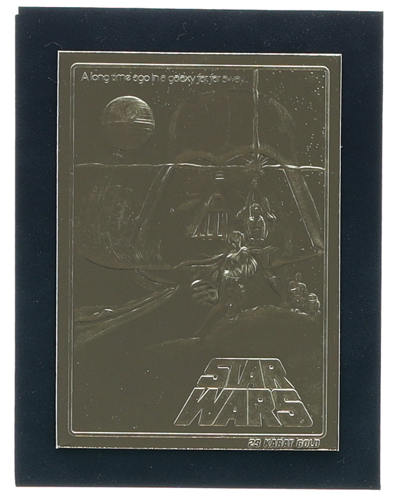 Star Wars A New Hope 1996 Score Board 23Kt Gold Card | Pristine Auction