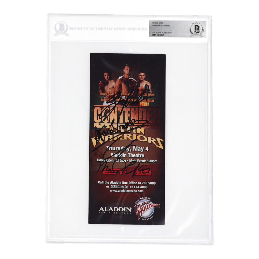Alfonso Gomez, Sergio Mora & Miguel Espino Signed "The Contender ...