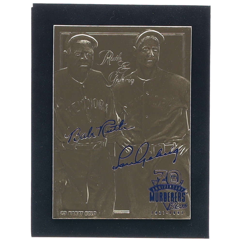 Babe Ruth / Lou Gehrig 1997 CMG Worldwide 70th Anniversary Murderers ...