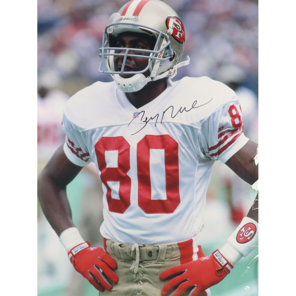 Jerry Rice Signed 30x40 49ers Poster (Online Authentics) | Pristine Auction
