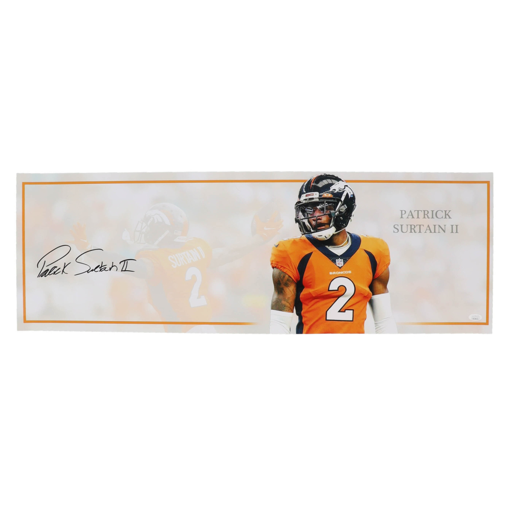 Patrick Surtain II Signed Broncos 12x36 Panoramic Photo (JSA ...