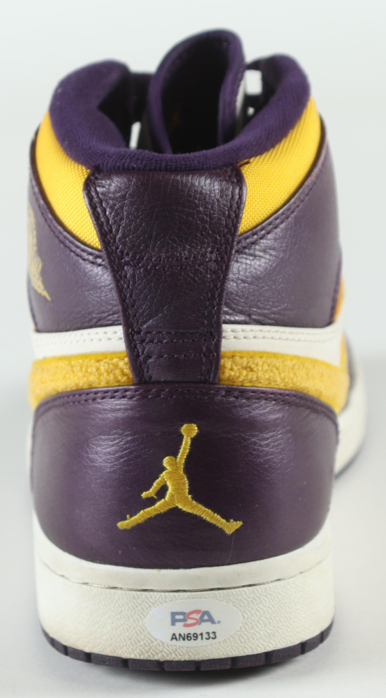Jerry West Signed Nike Air Jordan Original Lakers Basketball Shoe In ...