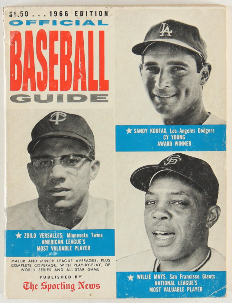 Official Vintage 1966 "Baseball Guide" | Pristine Auction