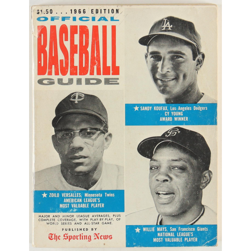 Official Vintage 1966 "Baseball Guide" | Pristine Auction