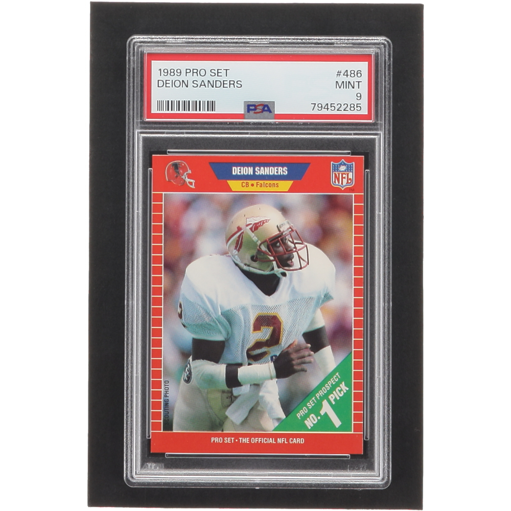 Deion Sanders 1989 Pro Set #486 RC (PSA 9) | Pristine Auction