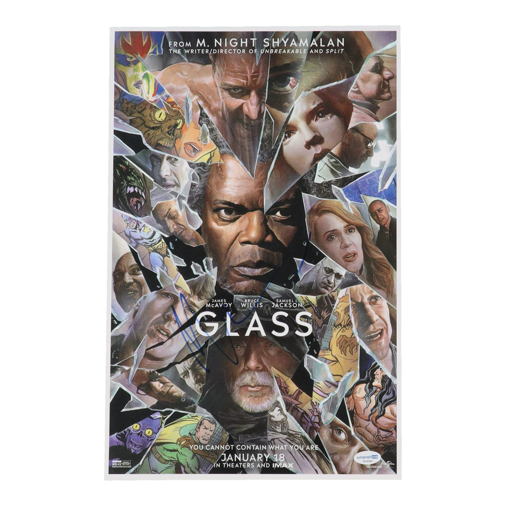 M. Night Shyamalan Signed "Glass" 11x17 Photo (ACOA) | Pristine Auction
