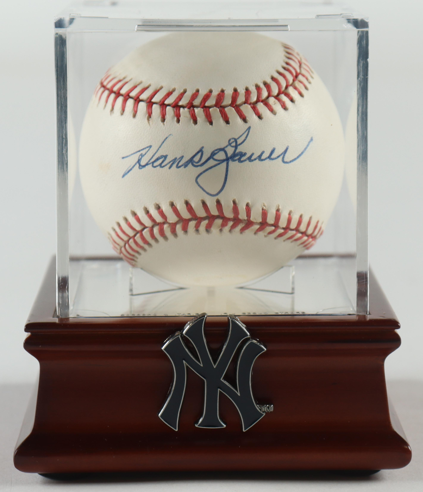 Hank Bauer Signed OAL Baseball in Display Case (PSA) | Pristine Auction