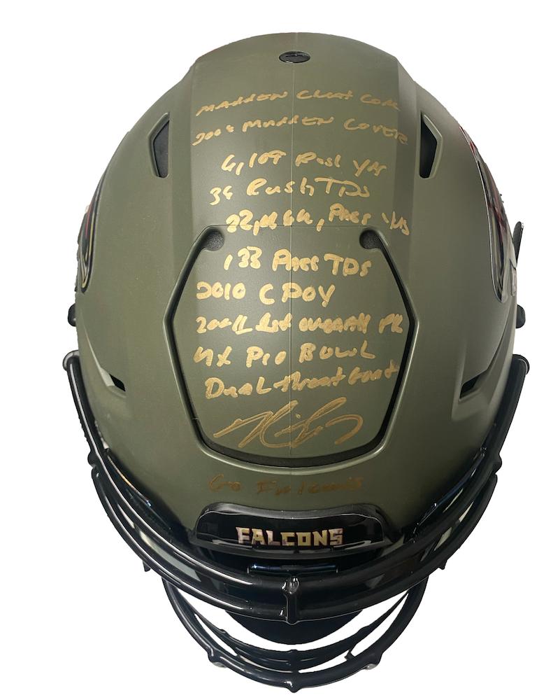 Michael Vick Signed Falcons Salute to Service Full-Size Authentic On ...