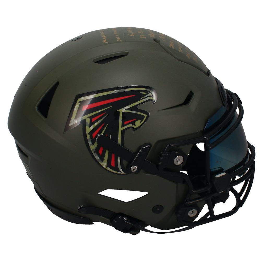 Michael Vick Signed Falcons Salute to Service Full-Size Authentic On ...