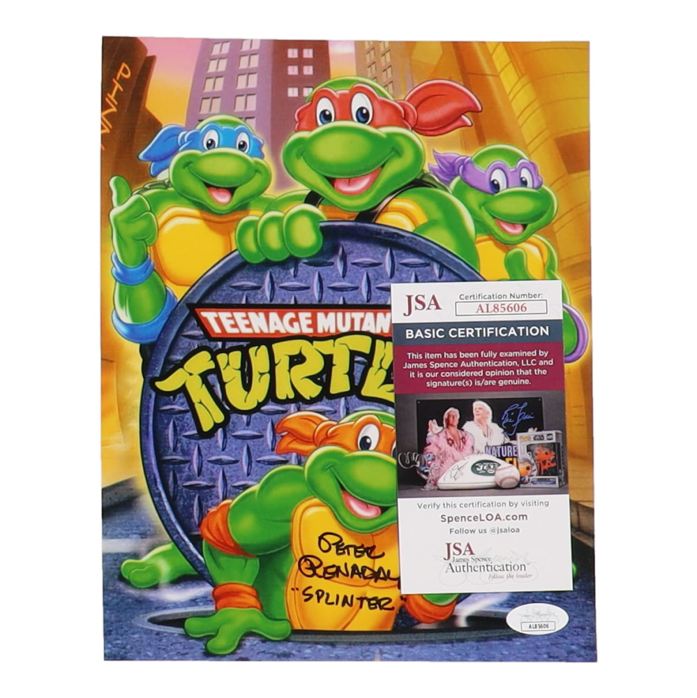 Peter Renaday Signed "Teenage Mutant Ninja Turtles" 8x10 Photo ...