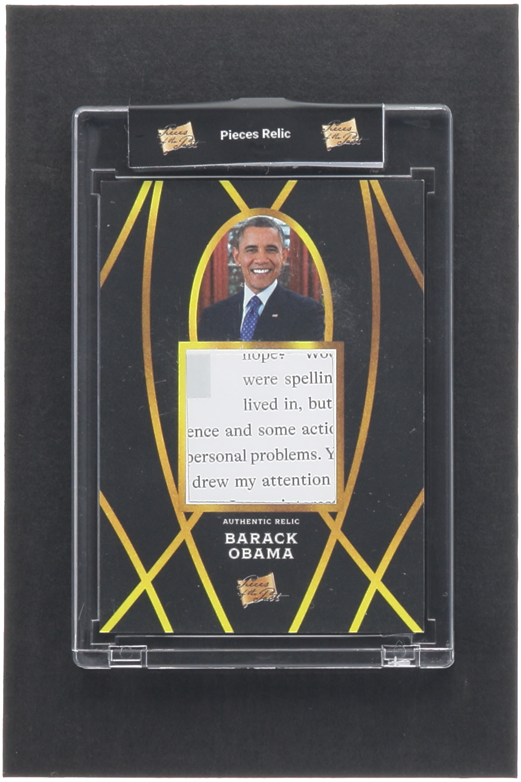 Barack Obama 2022 Pieces of the Past Relic #POTP7 | Pristine Auction
