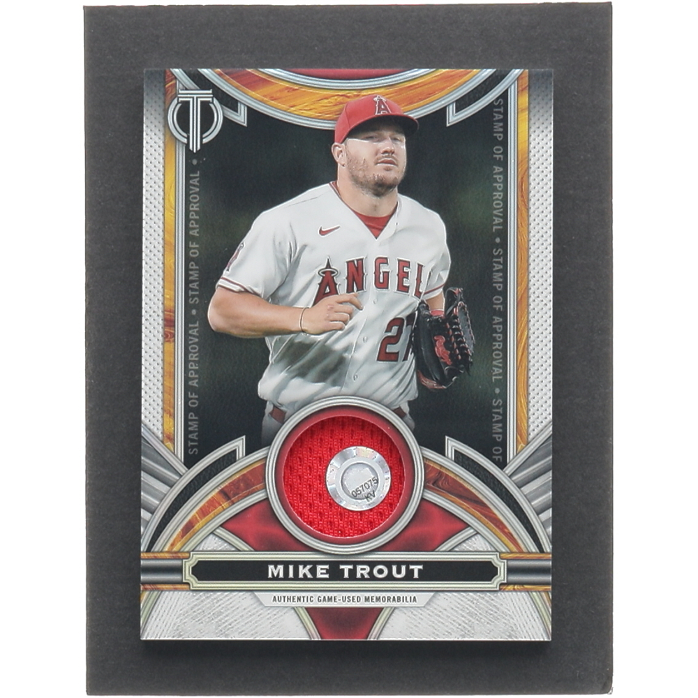 Mike Trout 2023 Topps Tribute Stamp Of Approval Relics #SOAMT #017/199 ...