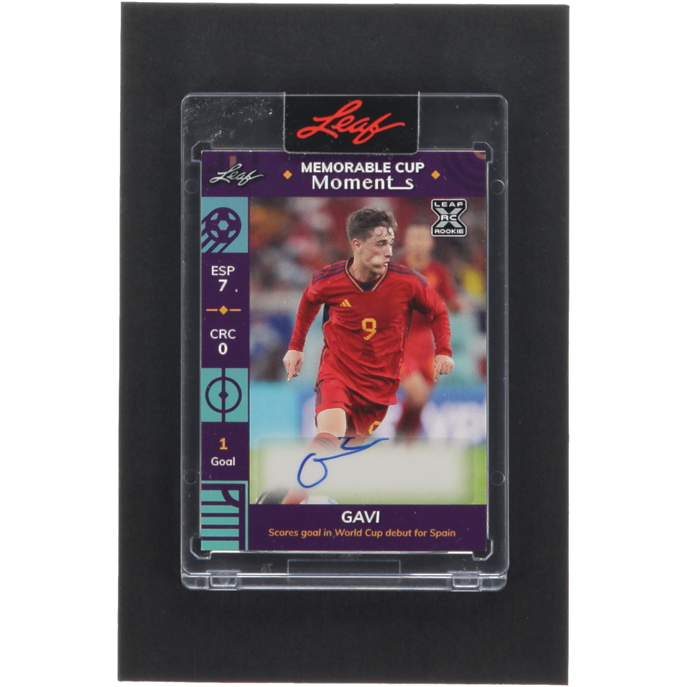 Gavi 2022 Leaf Memorable Cup Moments Autograph RC #47/59 | Pristine Auction