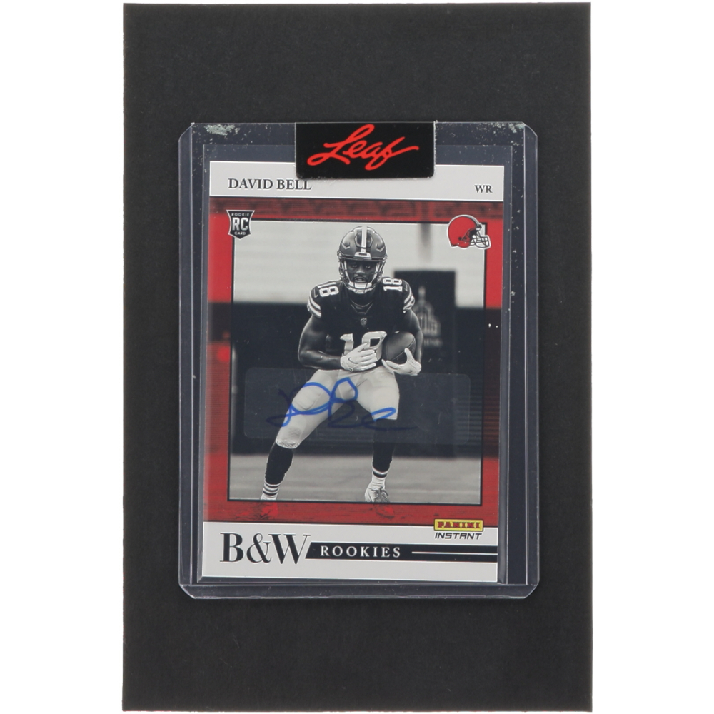 David Bell Signed Sticker on 2022 Panini Instant Black & White Rookies ...