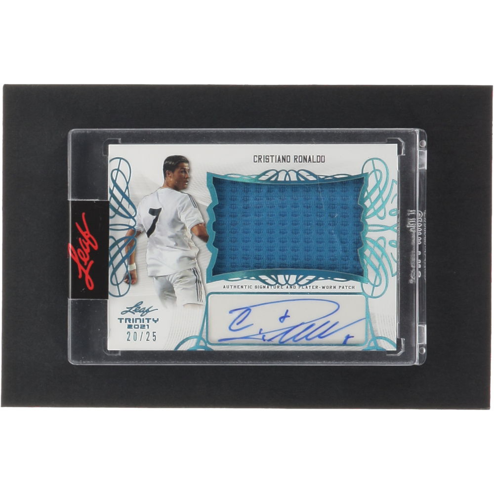 Cristiano Ronaldo 2021 Leaf Trinity Patch Autograph #PACR1 #20/25 ...