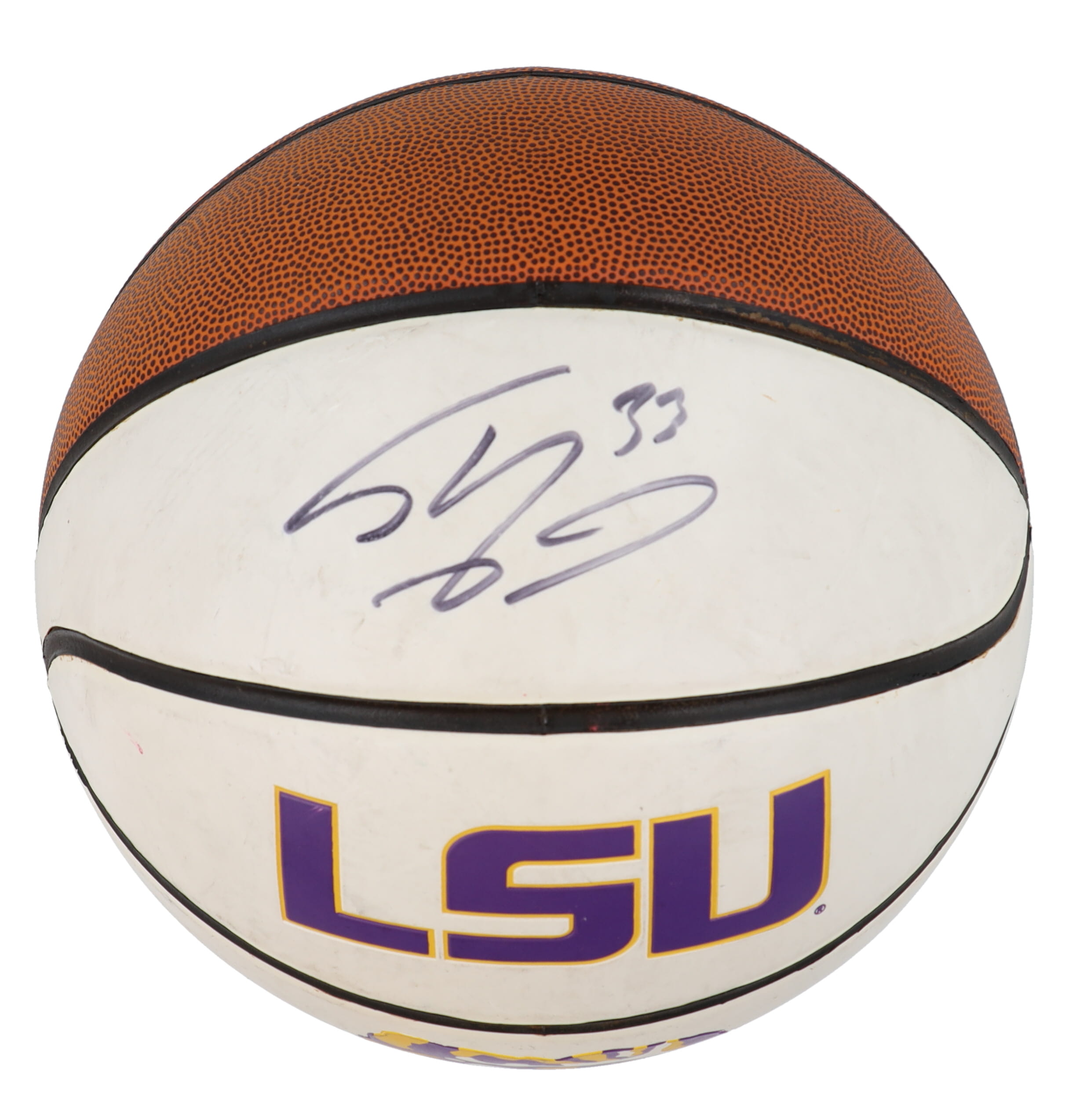 Shaquille O'Neal Signed LSU Tigers Logo Basketball (Schwartz ...