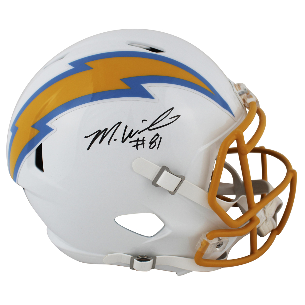 Mike Williams Signed Chargers Full-Size Speed Helmet (Beckett ...