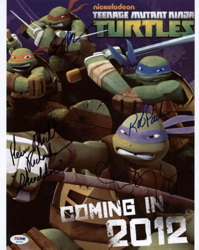 "Teenage Mutant Ninja Turtles" 11x14 Photo Signed By (4) with Sean ...