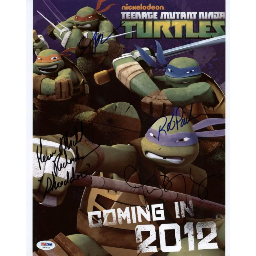 "Teenage Mutant Ninja Turtles" 11x14 Photo Signed By (4) with Sean ...