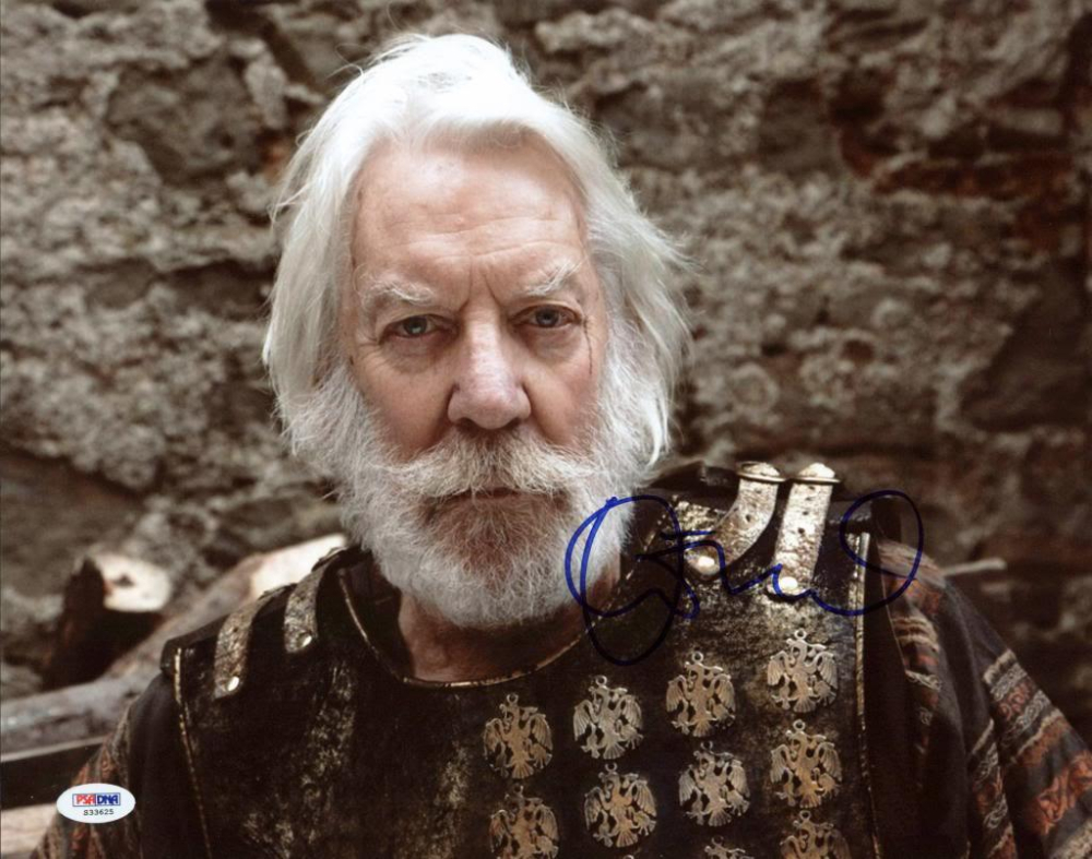 Donald Sutherland Signed "The Hunger Games" 11x14 Photo (PSA ...