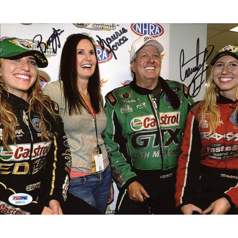 Brittany Force, Courtney Force & Laurie Force Signed 8x10 Photo (PSA ...