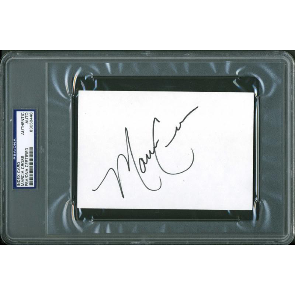 Marcia Cross Signed 4x6 Index Card (PSA) | Pristine Auction