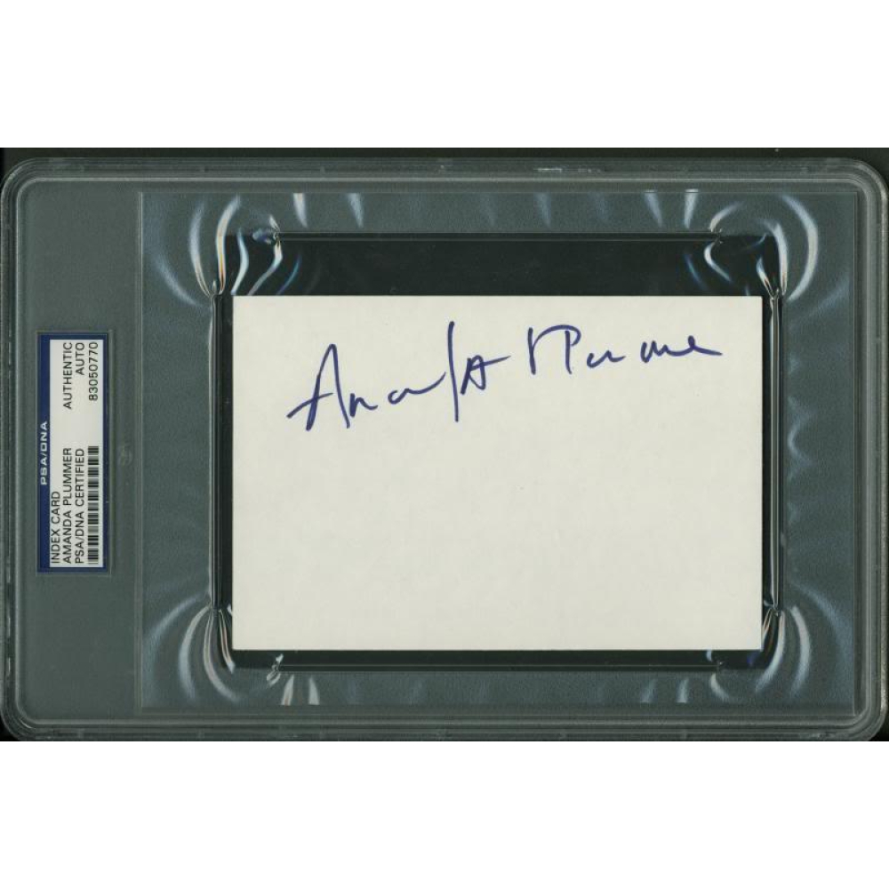 Amanda Plummer Signed 4x6 Index Card (PSA) | Pristine Auction