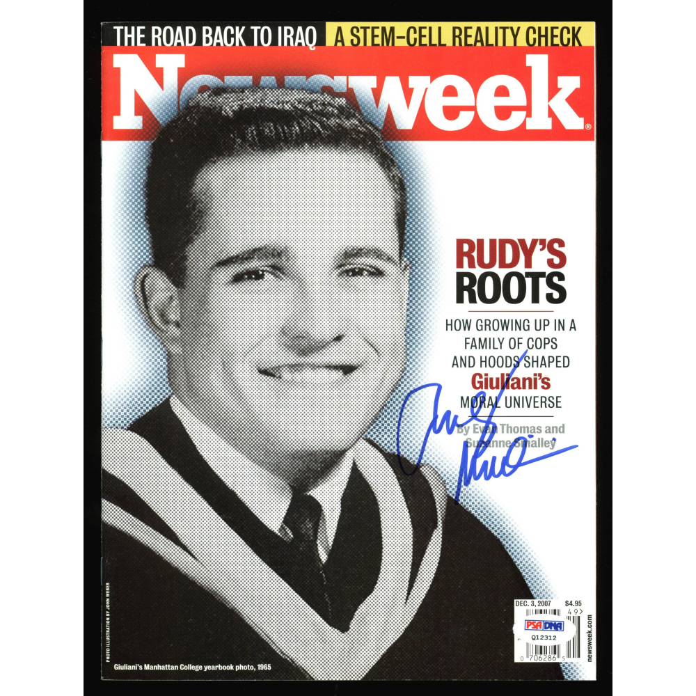 Rudy Giuliani Signed 2007 "Newsweek" Magazine (PSA) | Pristine Auction