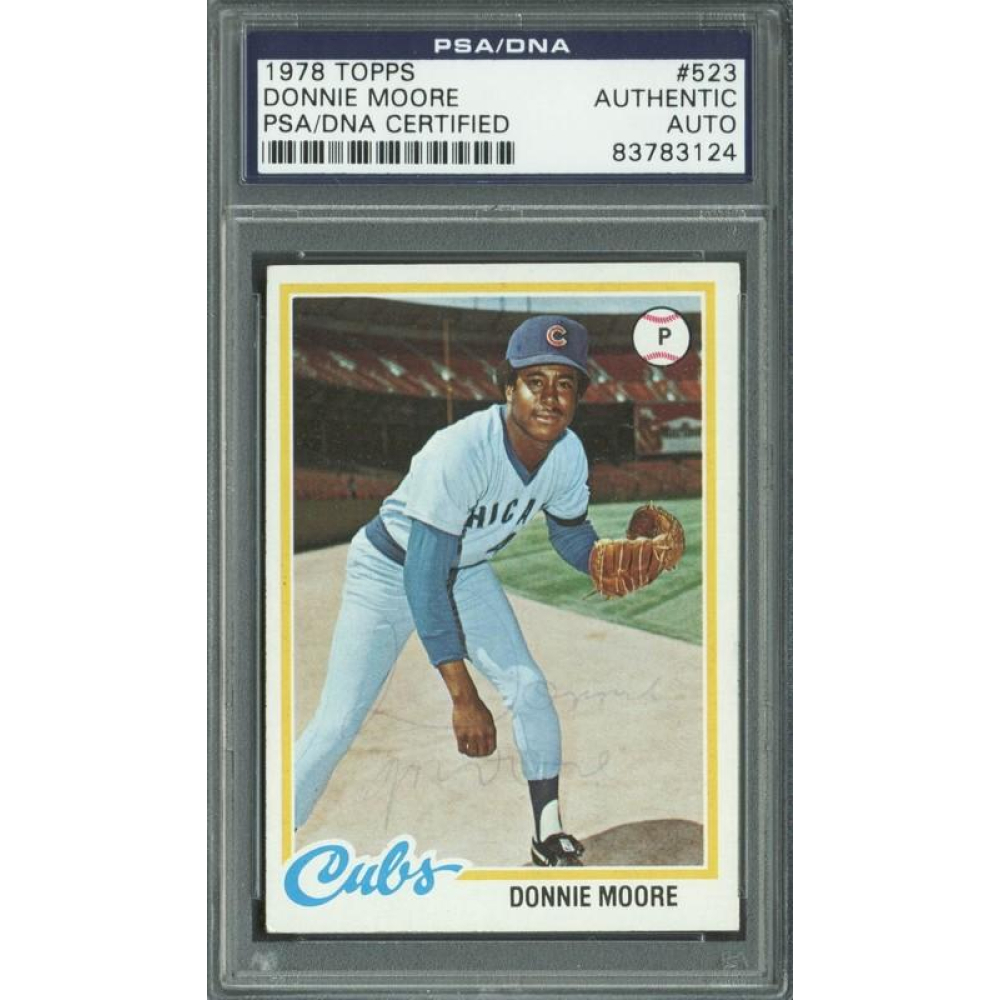 Donnie Moore Signed 1978 Topps #523 RC (PSA) | Pristine Auction