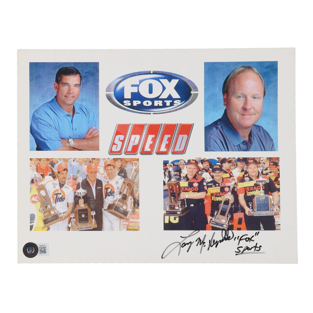 Larry McReynolds Signed 8x10 Photo Inscribed "Fox Sports" (Beckett ...