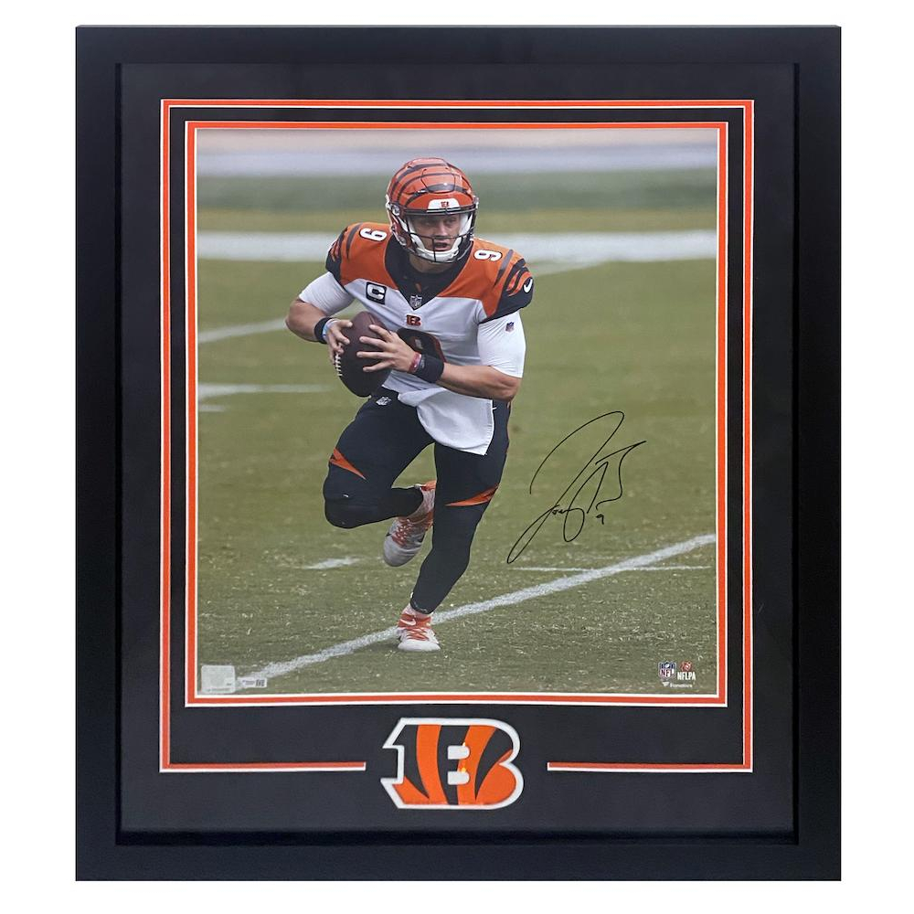 Joe Burrow Signed Bengals Custom Framed Photo (Fanatics) | Pristine Auction
